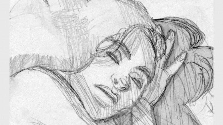 Biblioteca del Congreso de la Nación - Dibujo de cabeza y manos